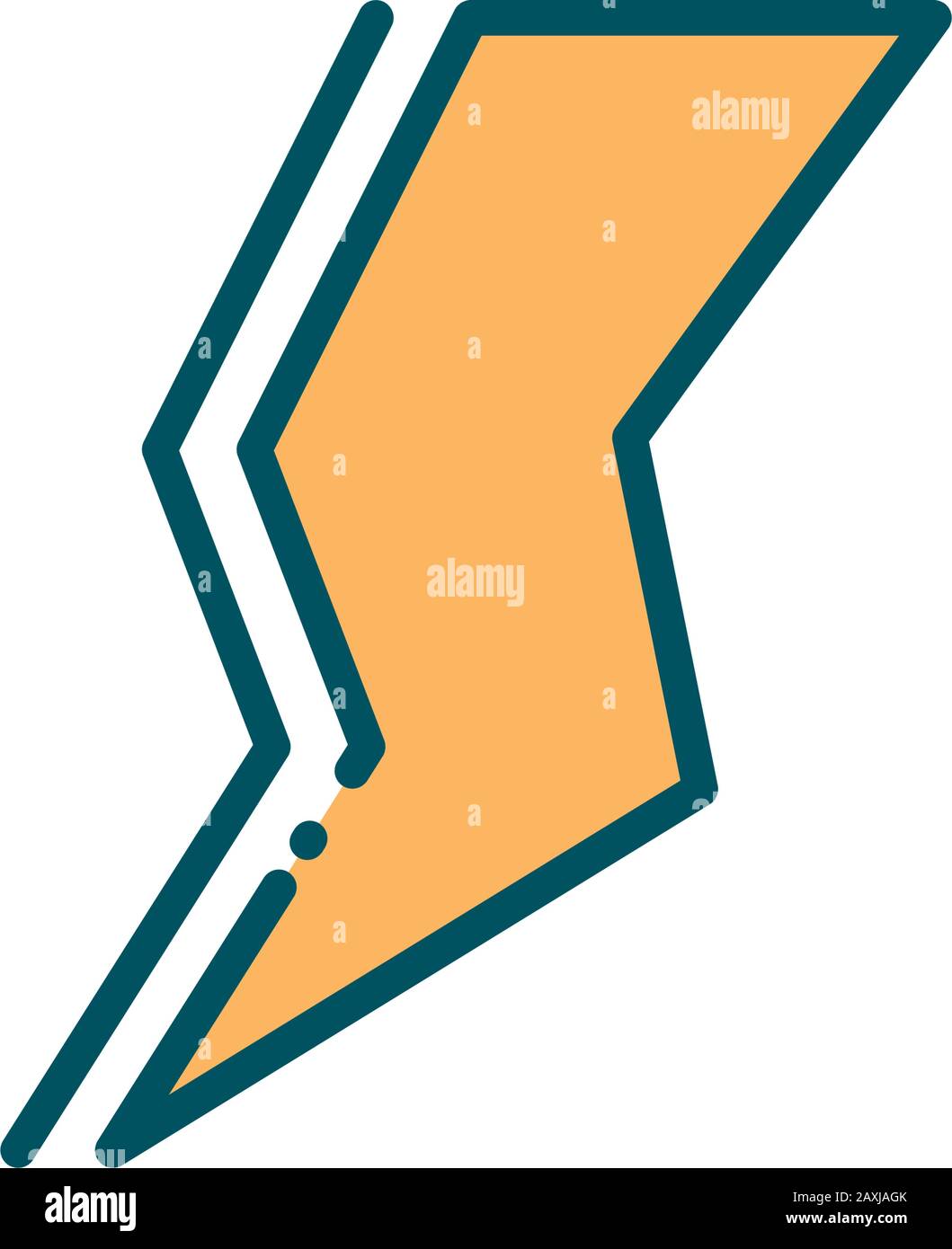 ray power energy social media line and fill vector illustration Stock ...