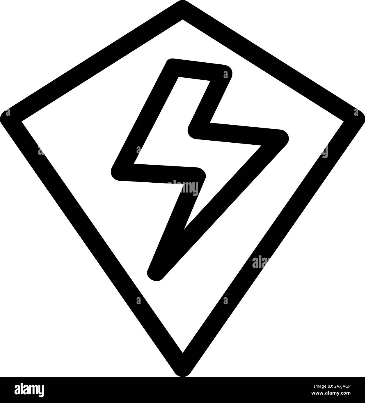 Super Hero Shield Icon Vector. Isolated contour symbol illustration ...