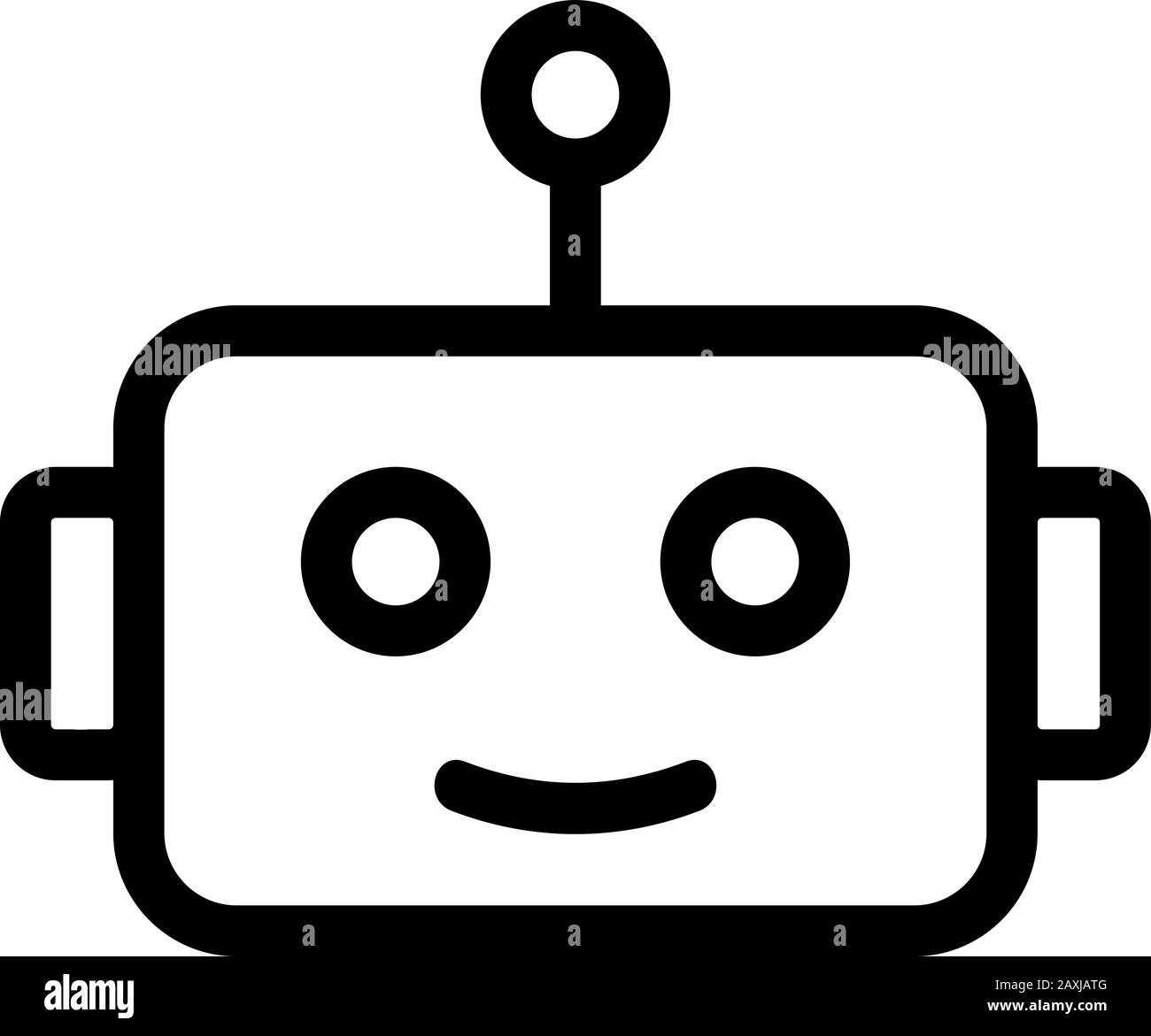 Angry robot illustration Black and White Stock Photos & Images - Alamy