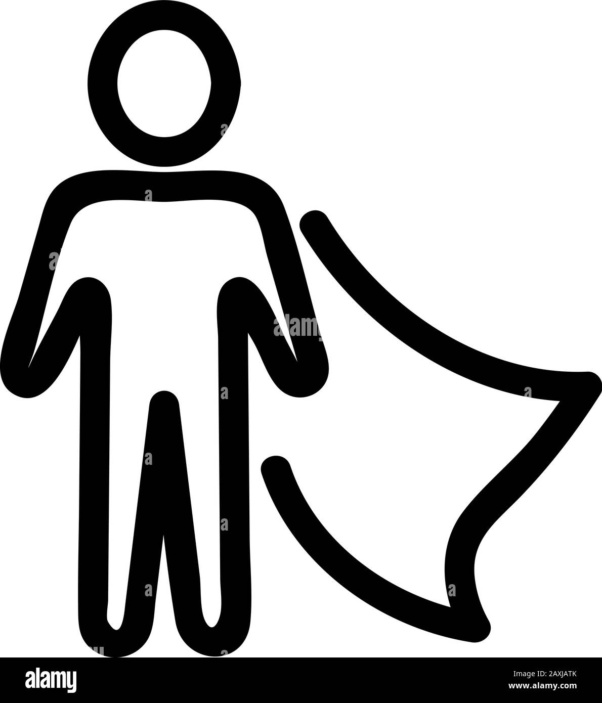 Super Hero Icon Vector. Isolated contour symbol illustration Stock ...