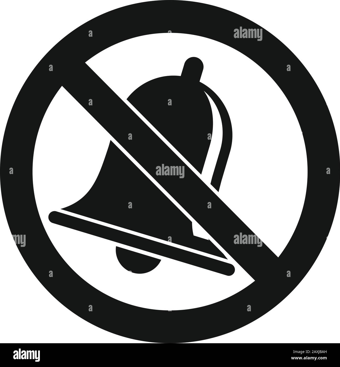 Silence ring icon. Simple illustration of silence ring vector icon for ...