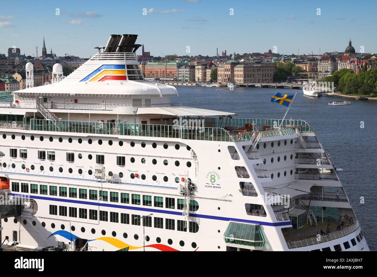 STOCKHOLM, SWEDEN - MAY 31, 2010: Birka Line cruise ship in Stockholm ...