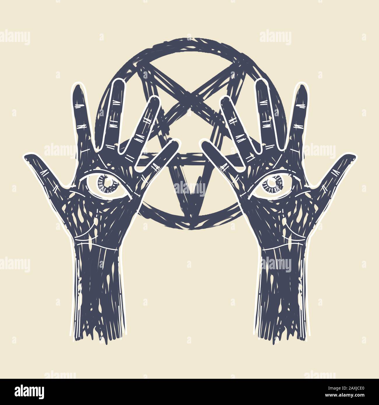 Eye and pentagram hi-res stock photography and images - Alamy