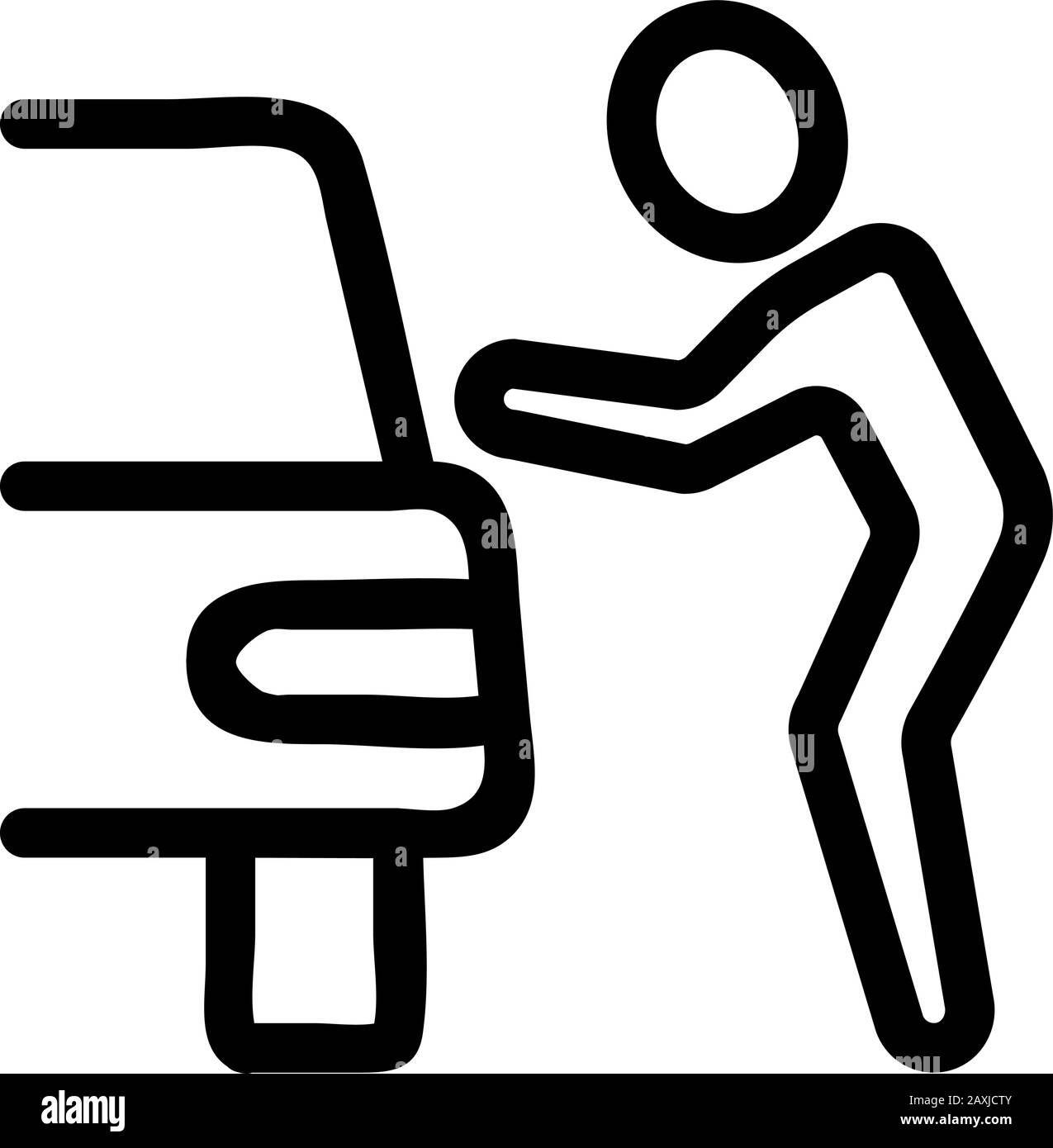 Thief car icon vector. Isolated contour symbol illustration Stock ...