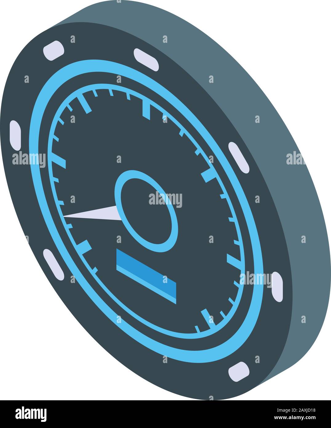Digital speedometer icon, isometric style Stock Vector Image & Art - Alamy