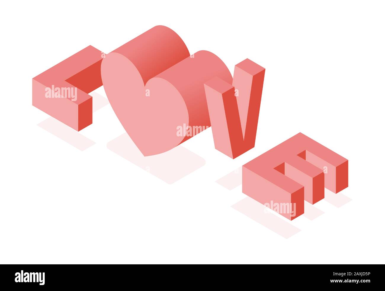 3d white people heart isolated Stock Vector Images - Alamy