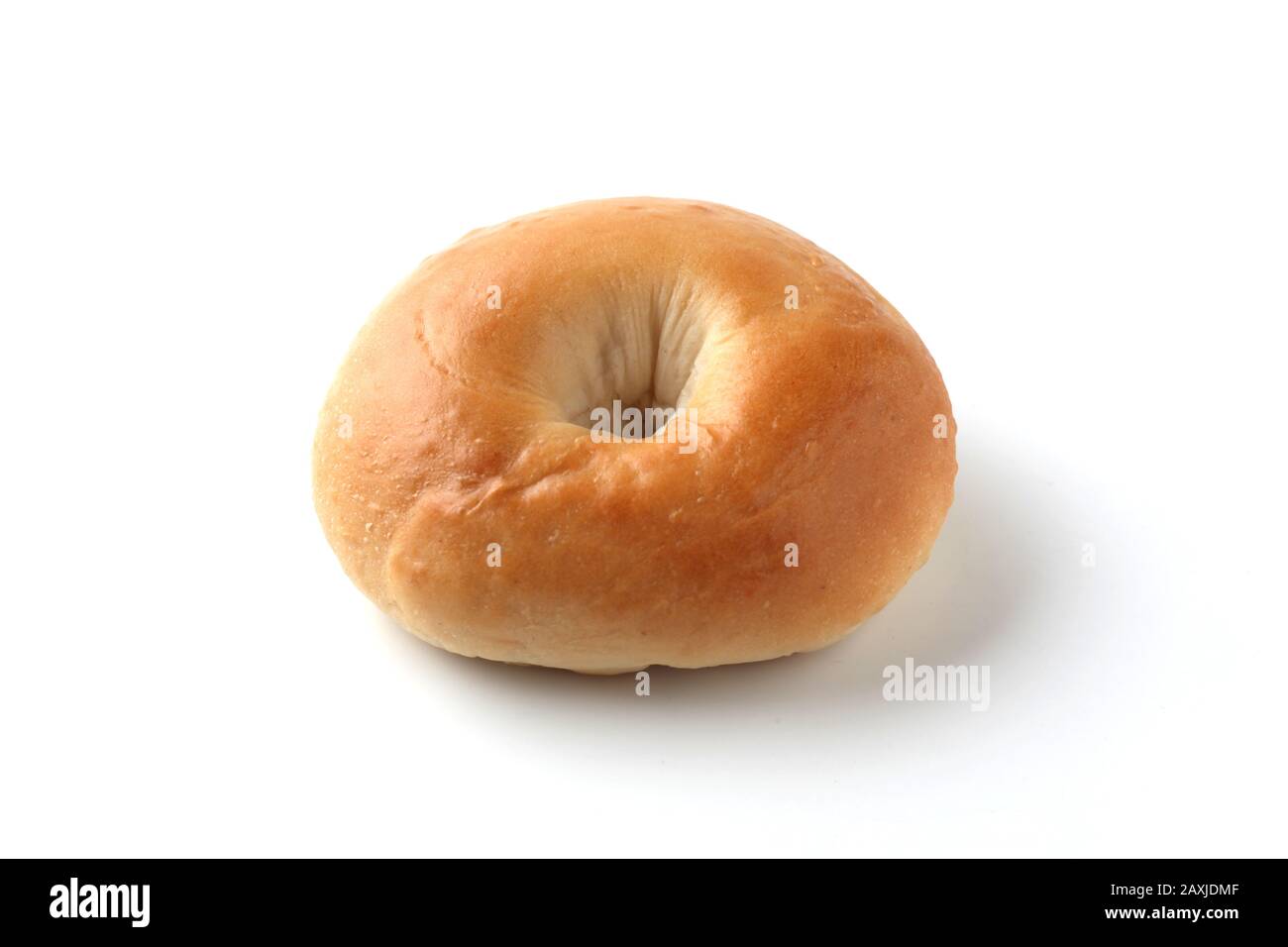 plain bagel bread closeup isolated on white background Stock Photo - Alamy