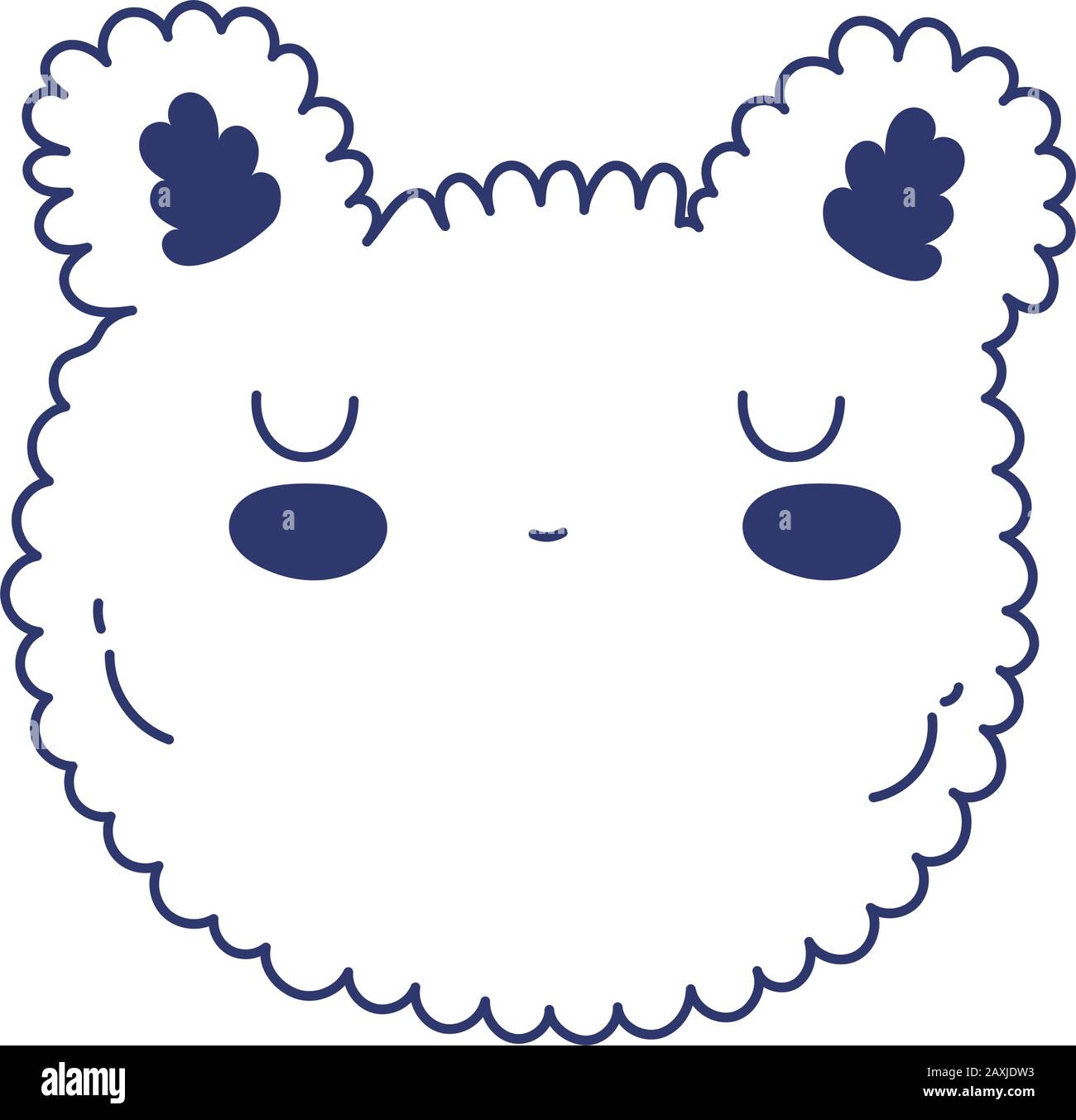 rice sushi shaped cat face menu restaurant cartoon food cute vector ...