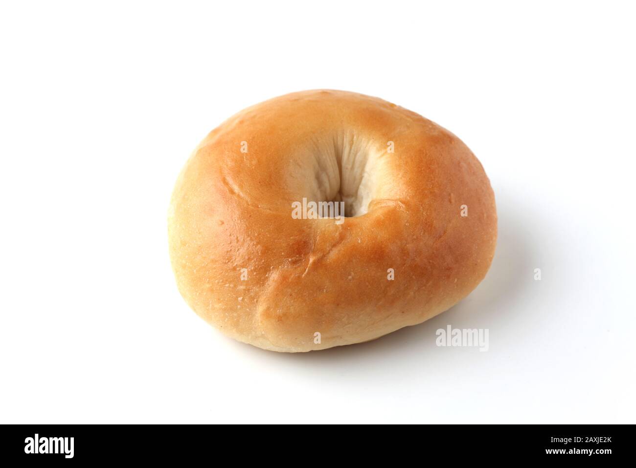 plain bagel bread closeup isolated on white background Stock Photo - Alamy