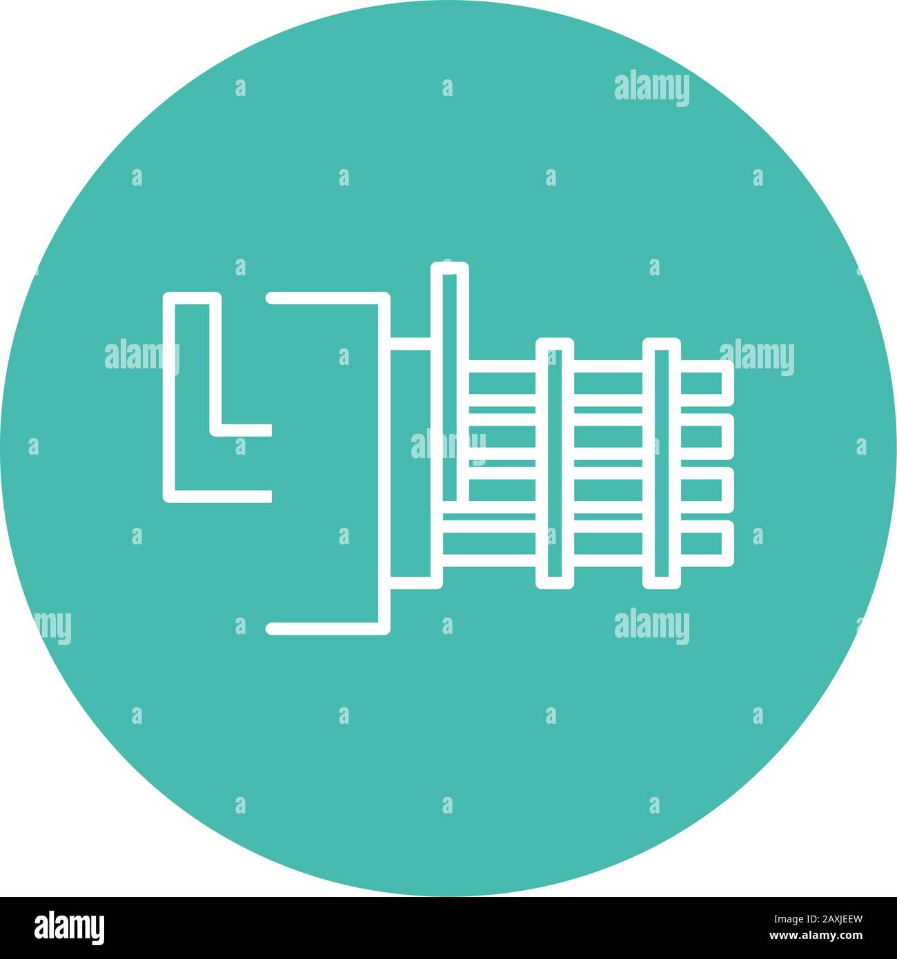 gun military force line block style Stock Vector Image & Art - Alamy