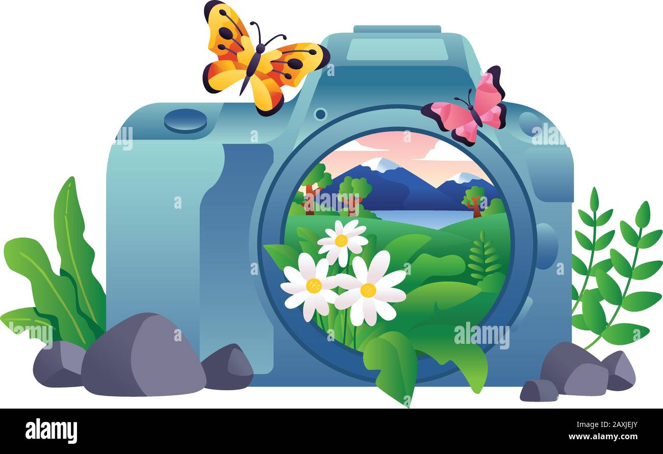 Tourist travel photography Stock Vector Images - Alamy