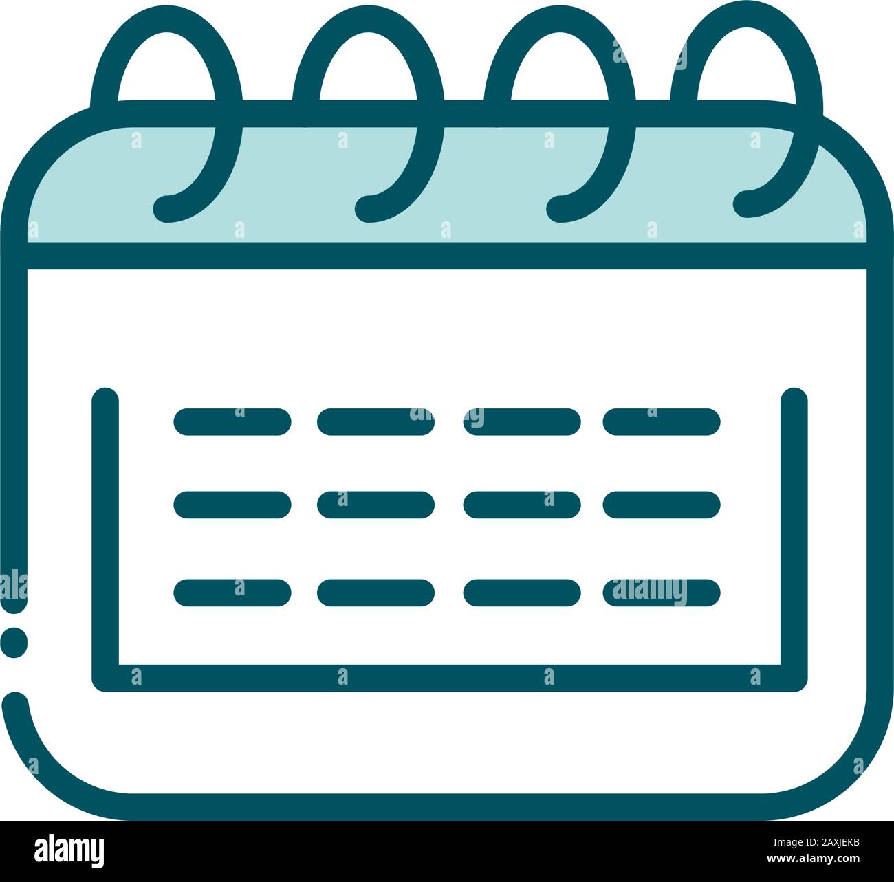 calendar reminder date social media line and fill vector illustration ...