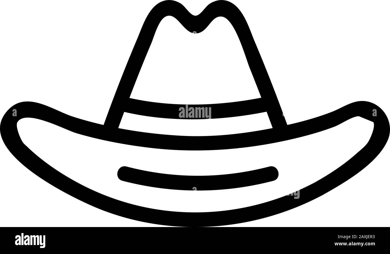 hat icon vector. Isolated contour symbol illustration Stock Vector ...