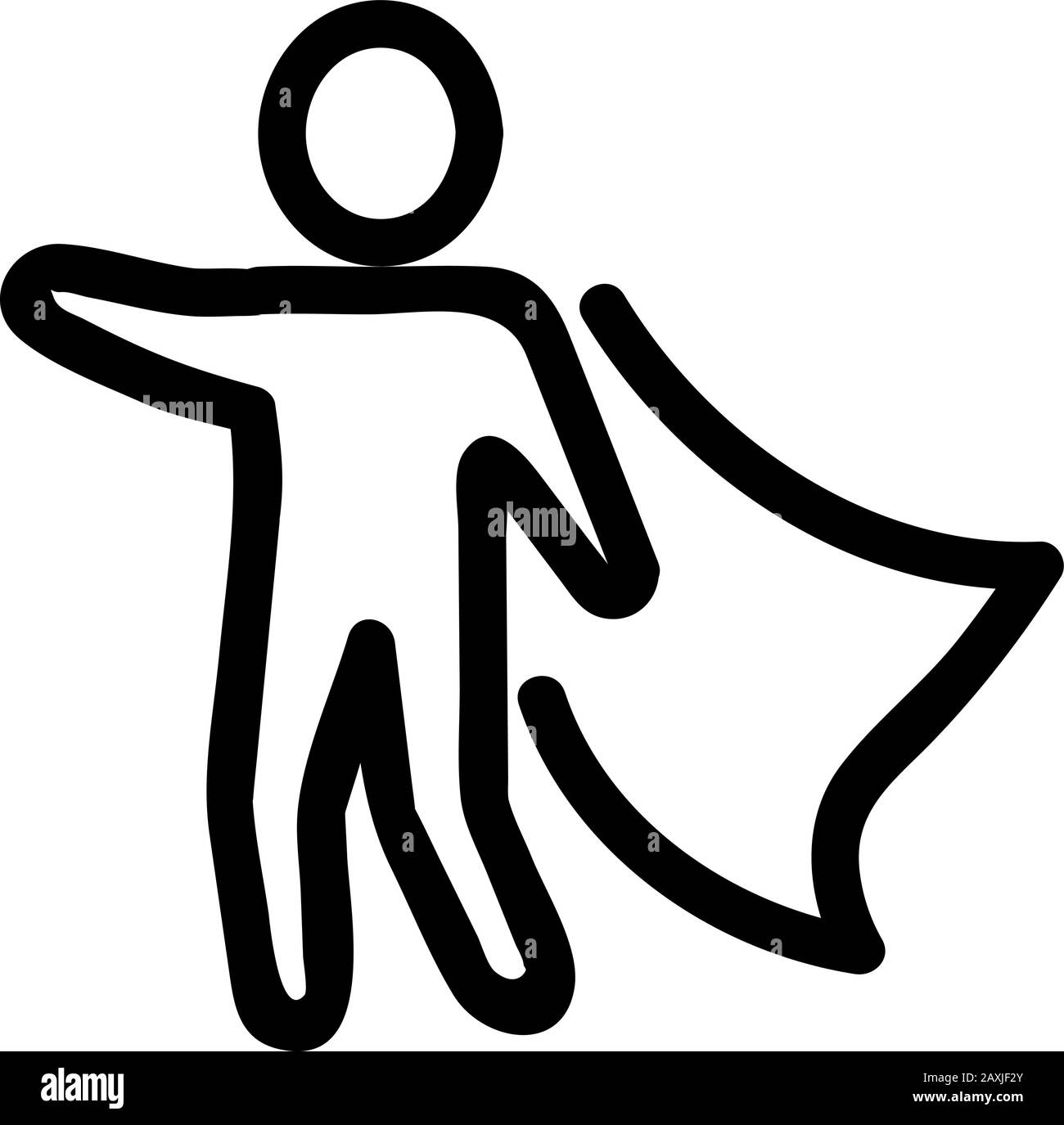 Super Hero Icon Vector. Isolated contour symbol illustration Stock ...