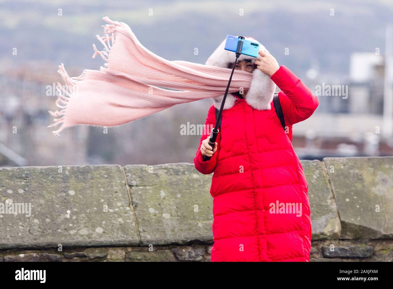 Edinburgh embraces strong winds and rain which see's the A1 and ...