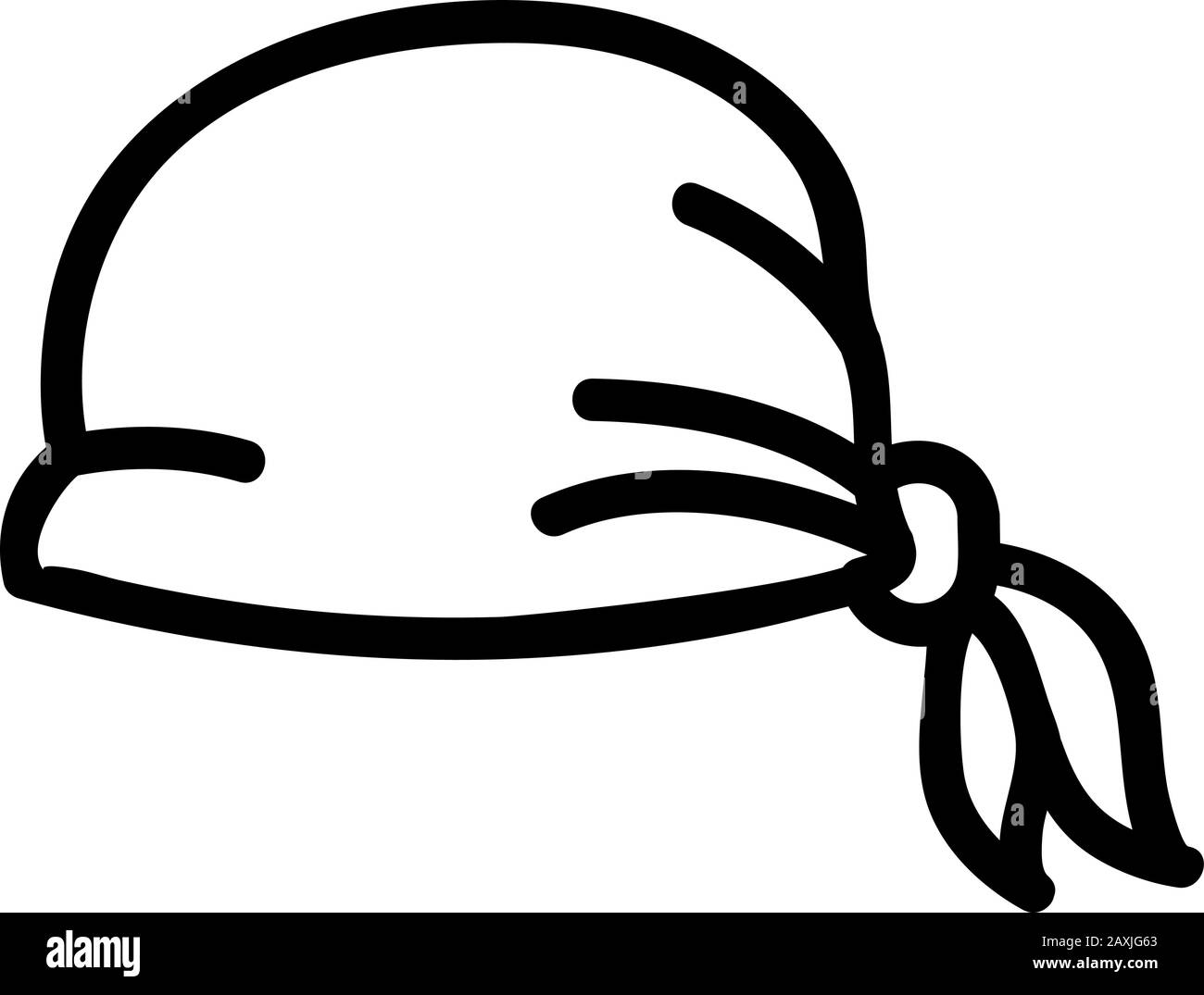 Bandana icon vector. Isolated contour symbol illustration Stock Vector ...