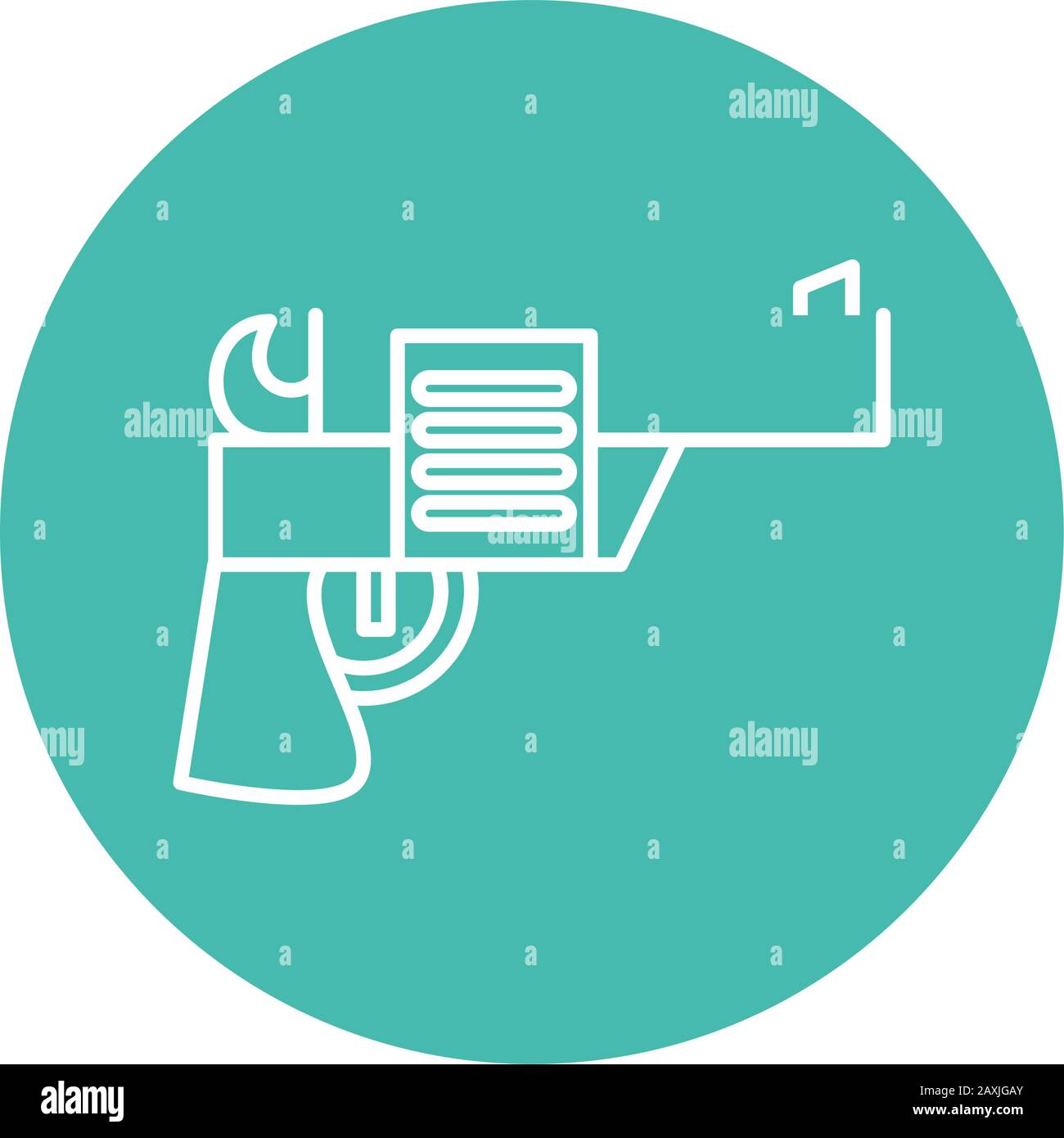 gun military force line block style Stock Vector Image & Art - Alamy