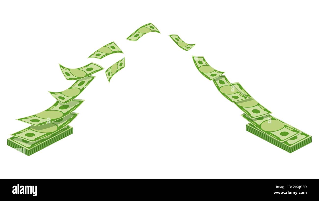 Money flies Stock Vector Images - Alamy