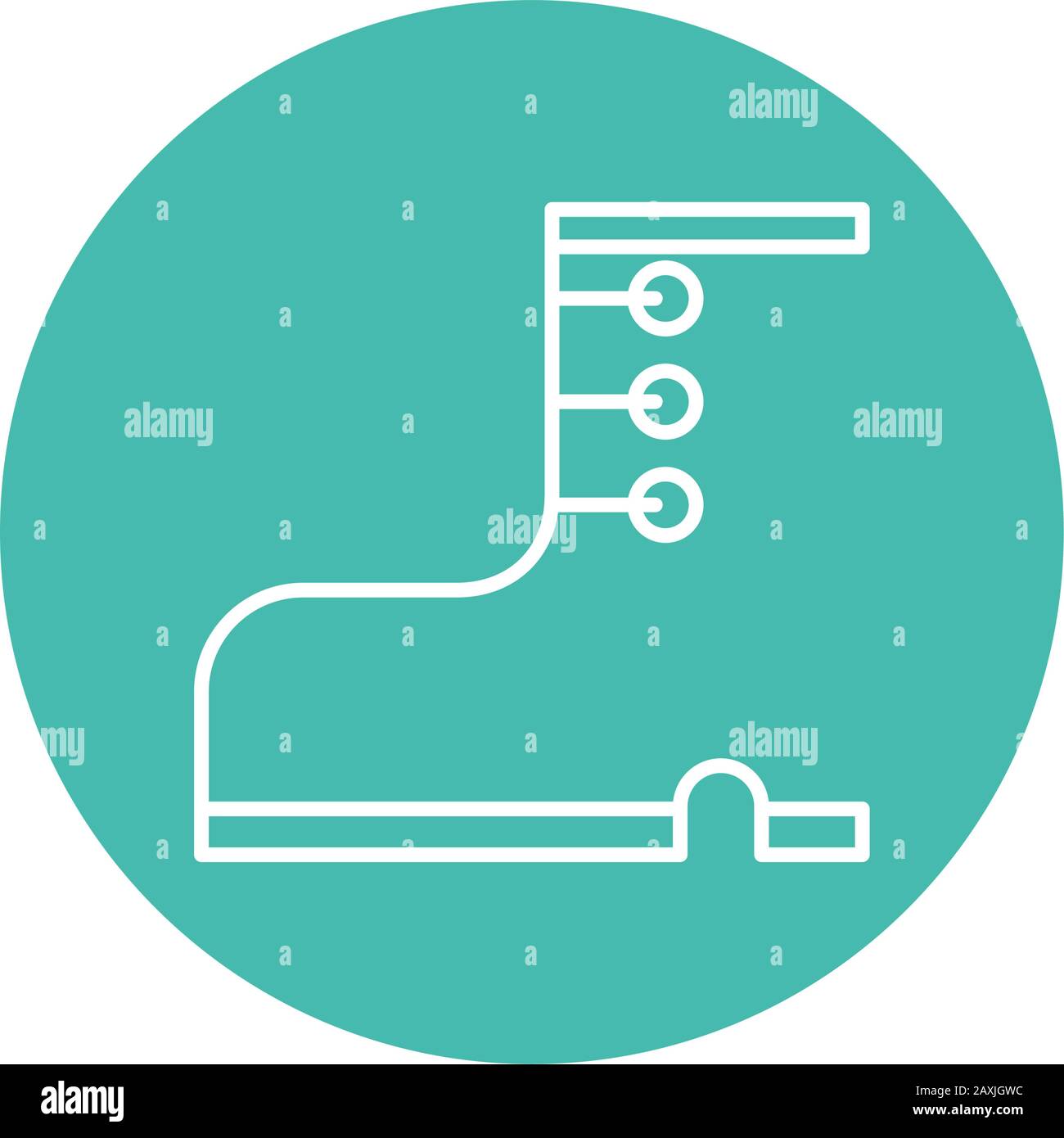 military boot shoe line block style Stock Vector Image & Art - Alamy