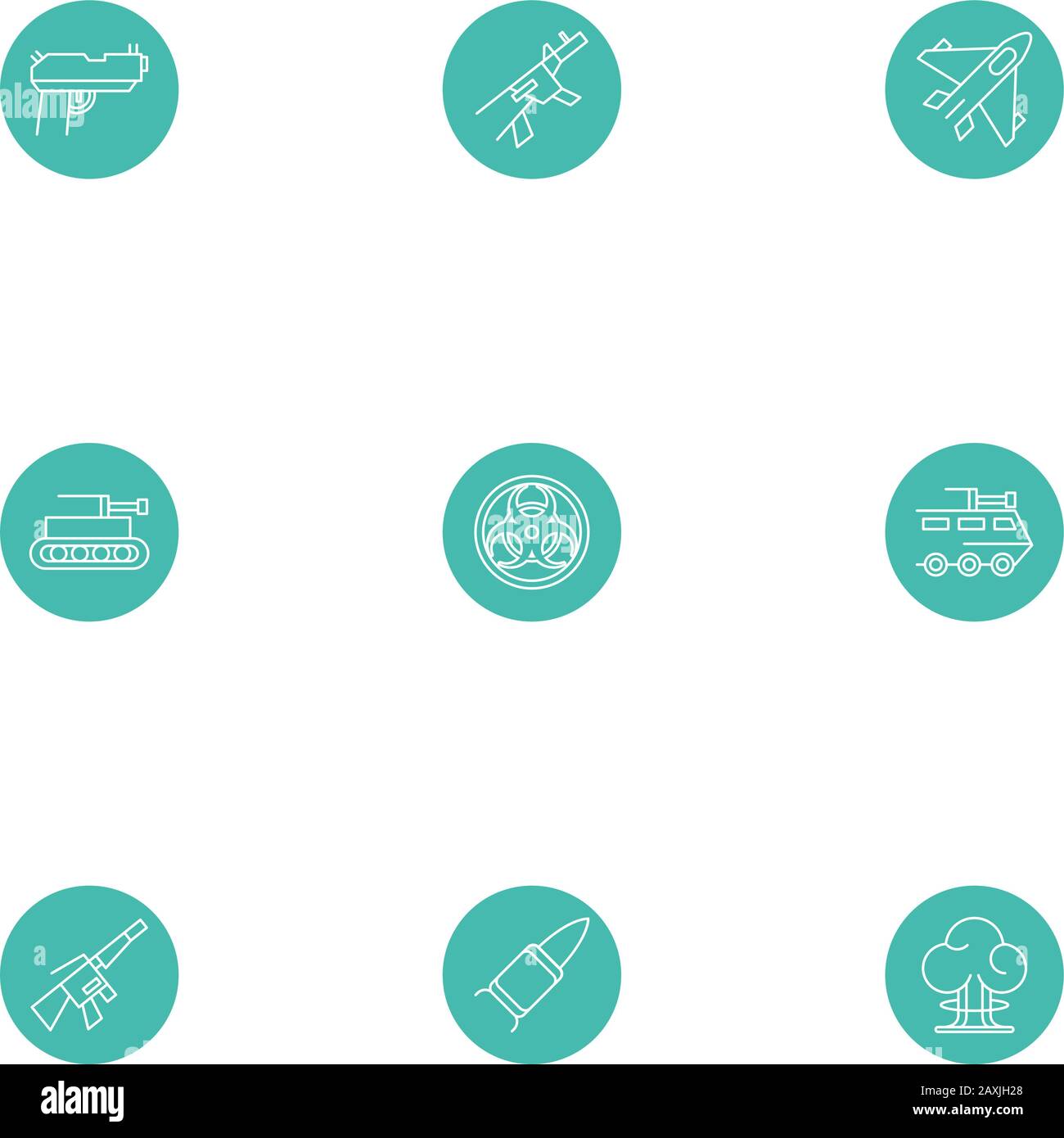 bundle of military line block style icons Stock Vector Image & Art - Alamy