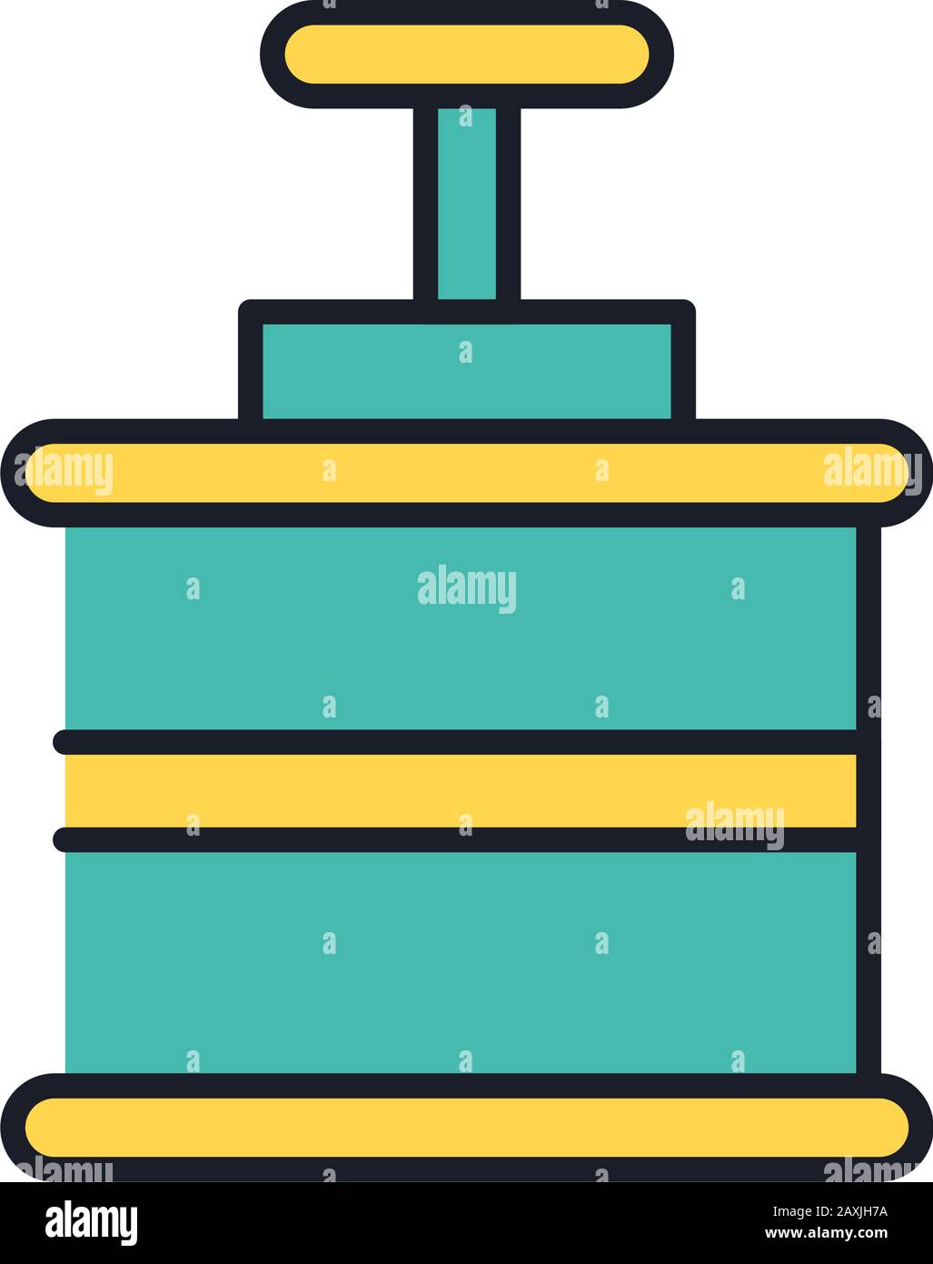 military detonator manual line and fill style icon Stock Vector Image ...