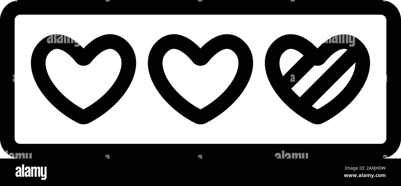 Game points icon vector. Isolated contour symbol illustration Stock ...