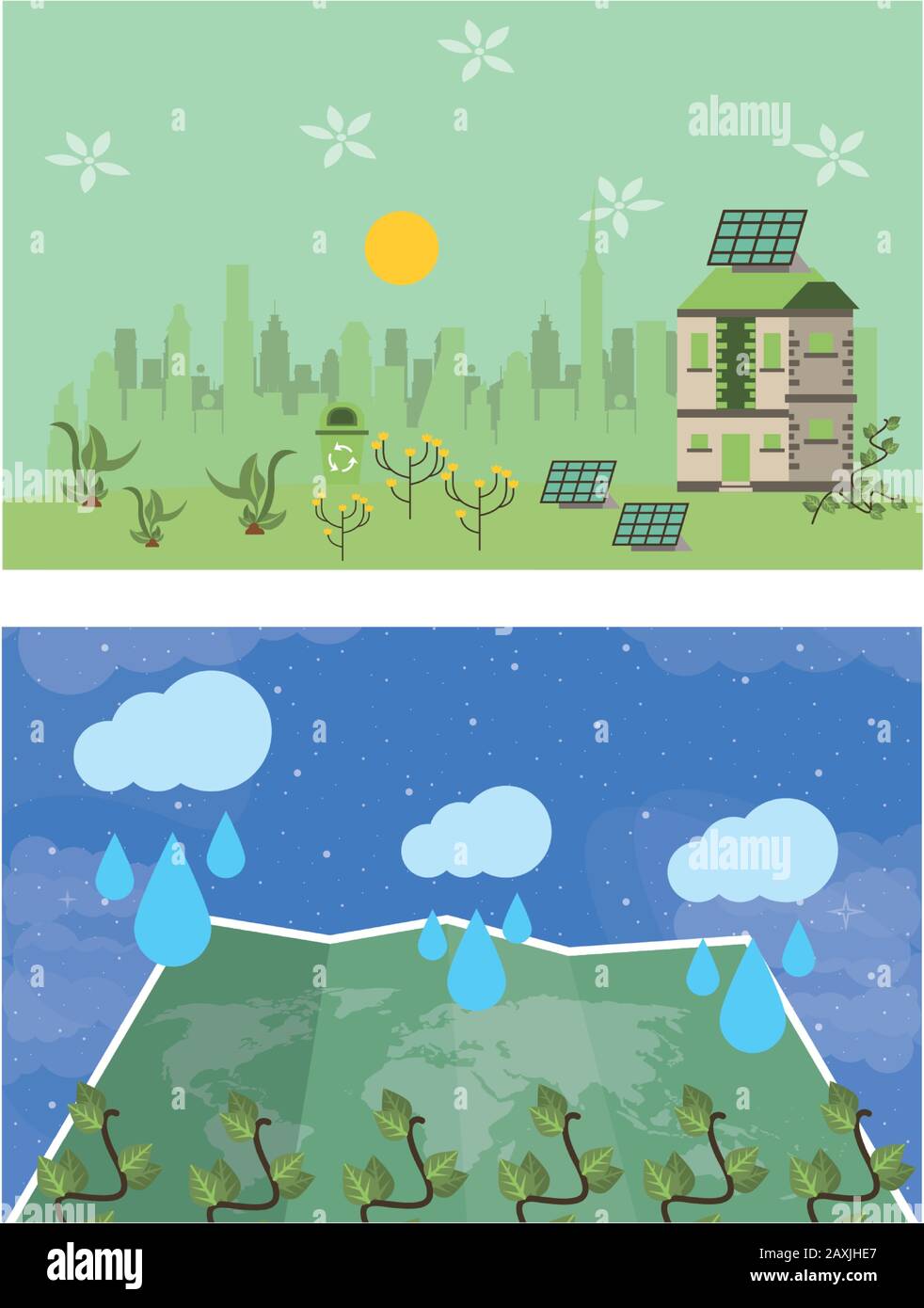 Cartoon weather map Stock Vector Images - Alamy