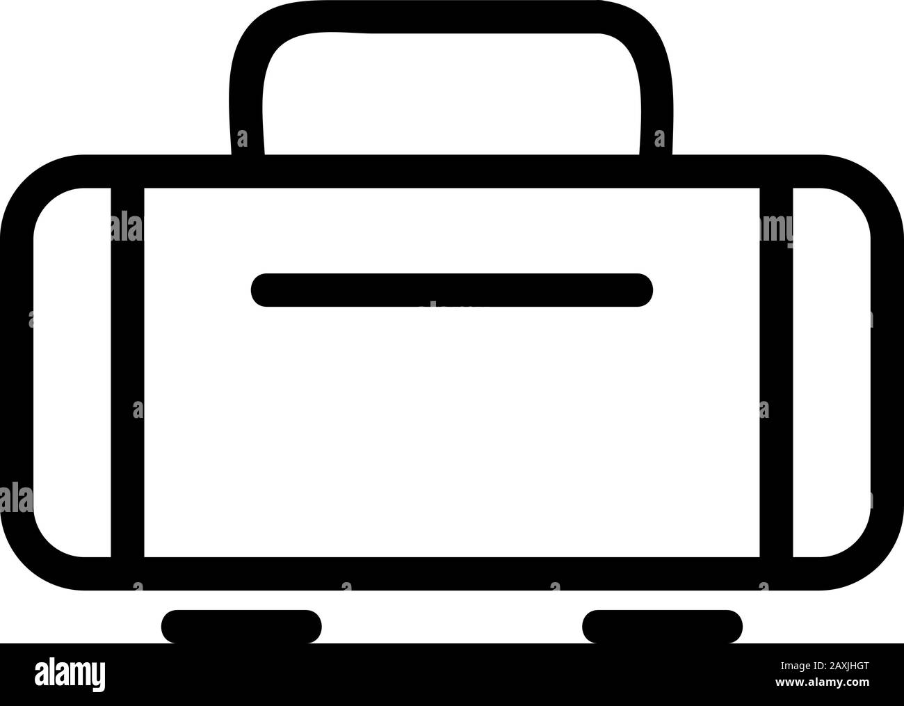 baggage icon vector. Isolated contour symbol illustration Stock Vector ...