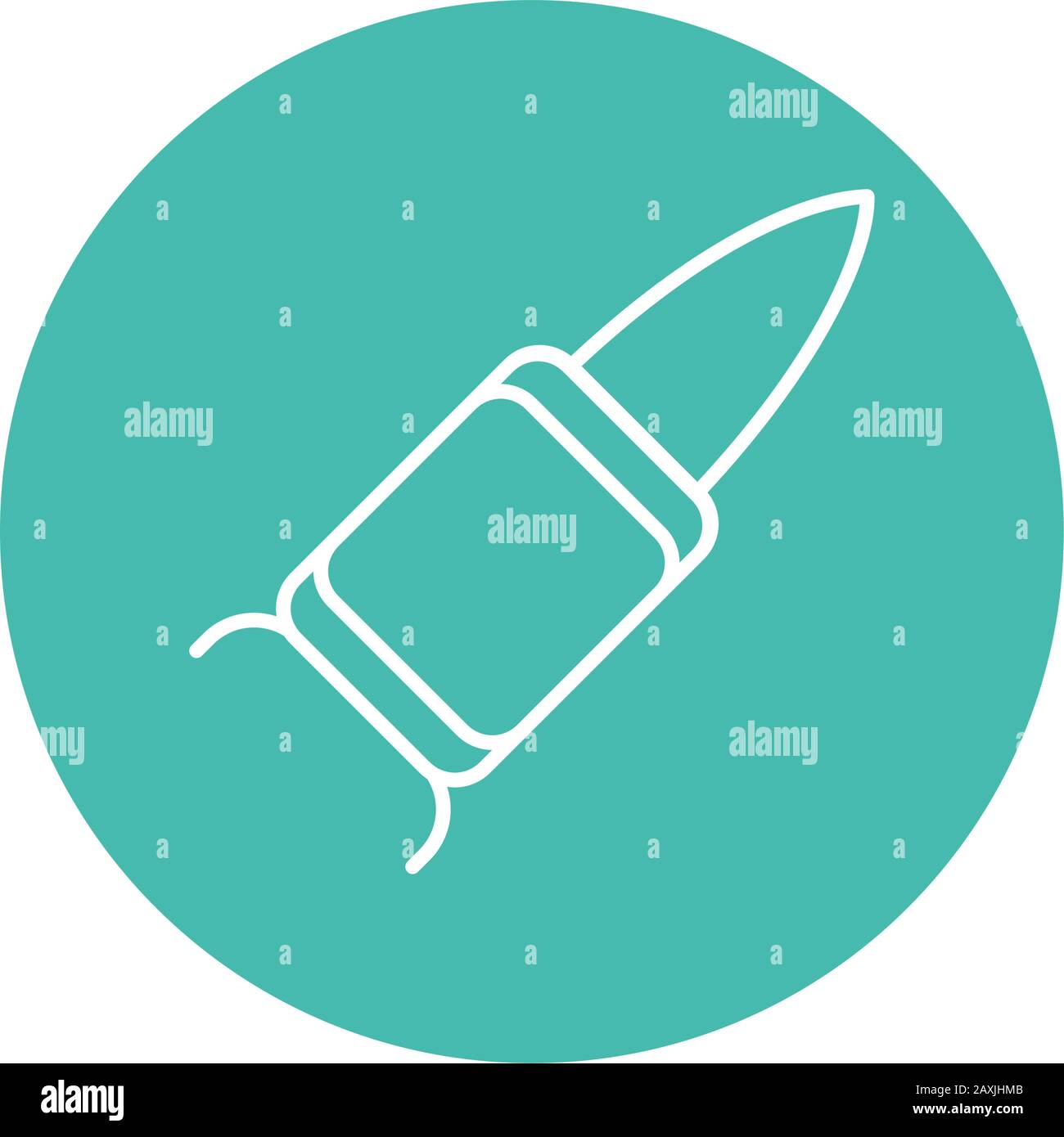 rocket military force line block style Stock Vector Image & Art - Alamy