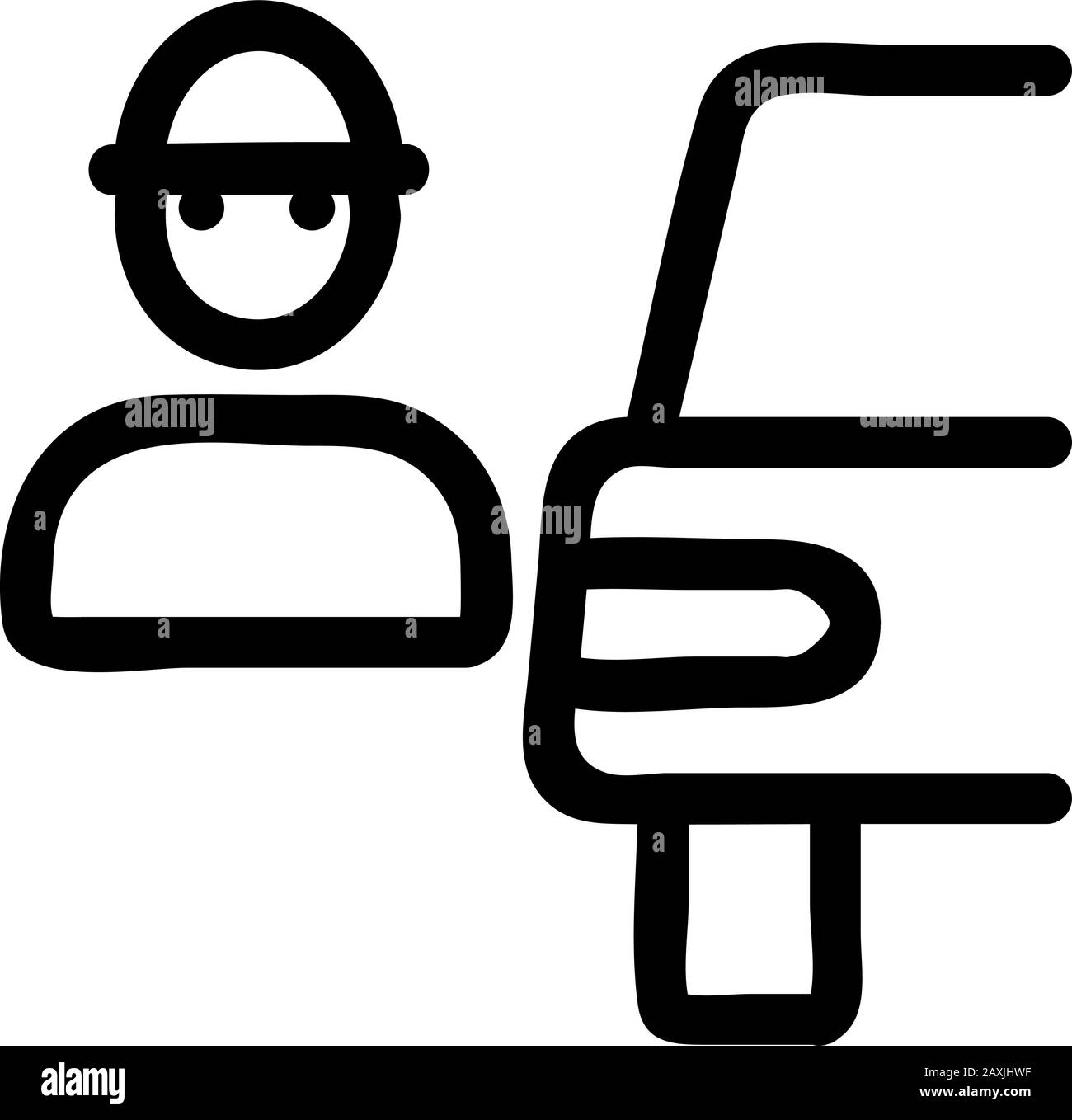 Thief car icon vector. Isolated contour symbol illustration Stock ...
