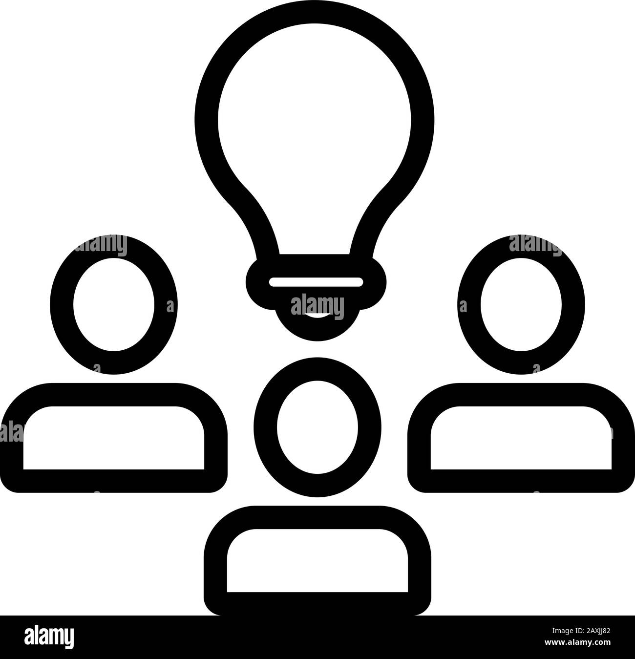 developer icon vector. Isolated contour symbol illustration Stock ...