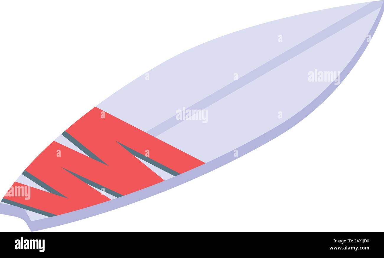 Red surfboard object Stock Vector Images - Alamy