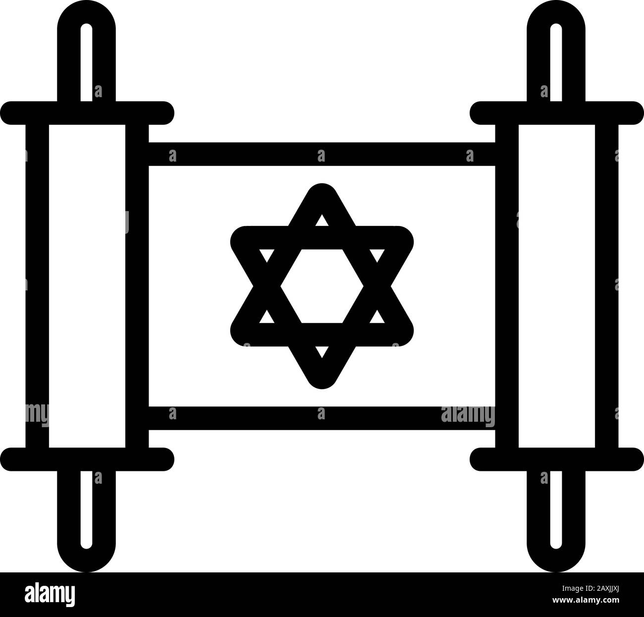 Israel icon vector. Isolated contour symbol illustration Stock Vector ...