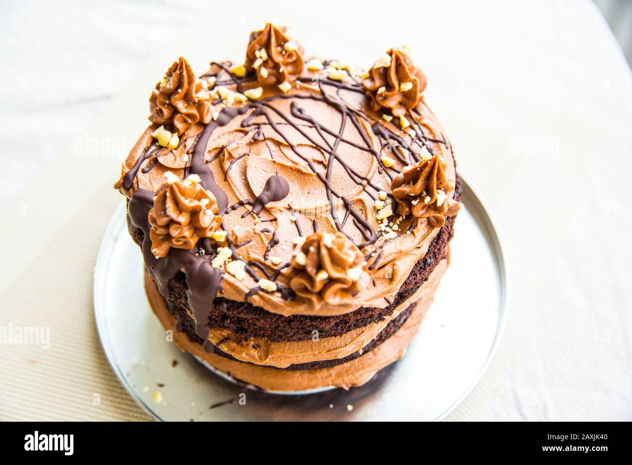 Delicious chocolate cake icing hi-res stock photography and images - Alamy