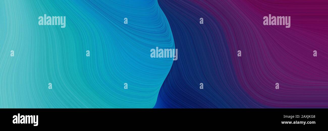 modern designed horizontal header with very dark magenta, light sea ...