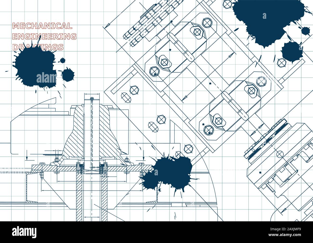 Blueprints. Mechanical construction. Technical Design. Engineering ...