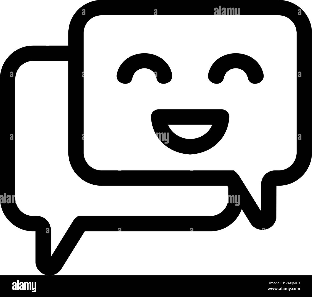 Happy laughing emoji emoticon smiley Black and White Stock Photos ...