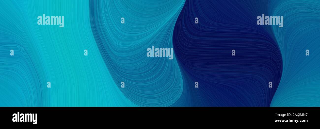 artistic banner with dark cyan, midnight blue and light sea green ...