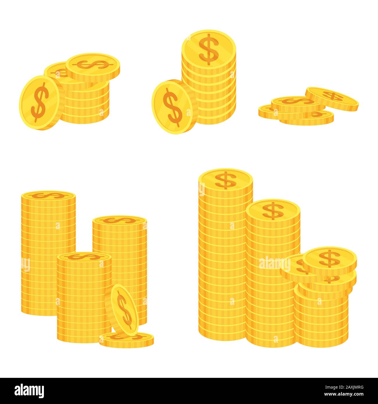 Euro inflation coins Stock Vector Images - Alamy