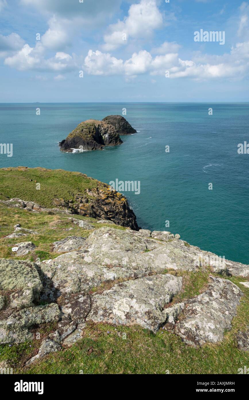 Clifftop view coast pembrokeshire hi-res stock photography and images ...