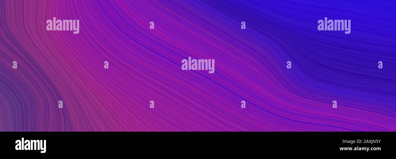 modern horizontal header with dark magenta, medium blue and medium ...