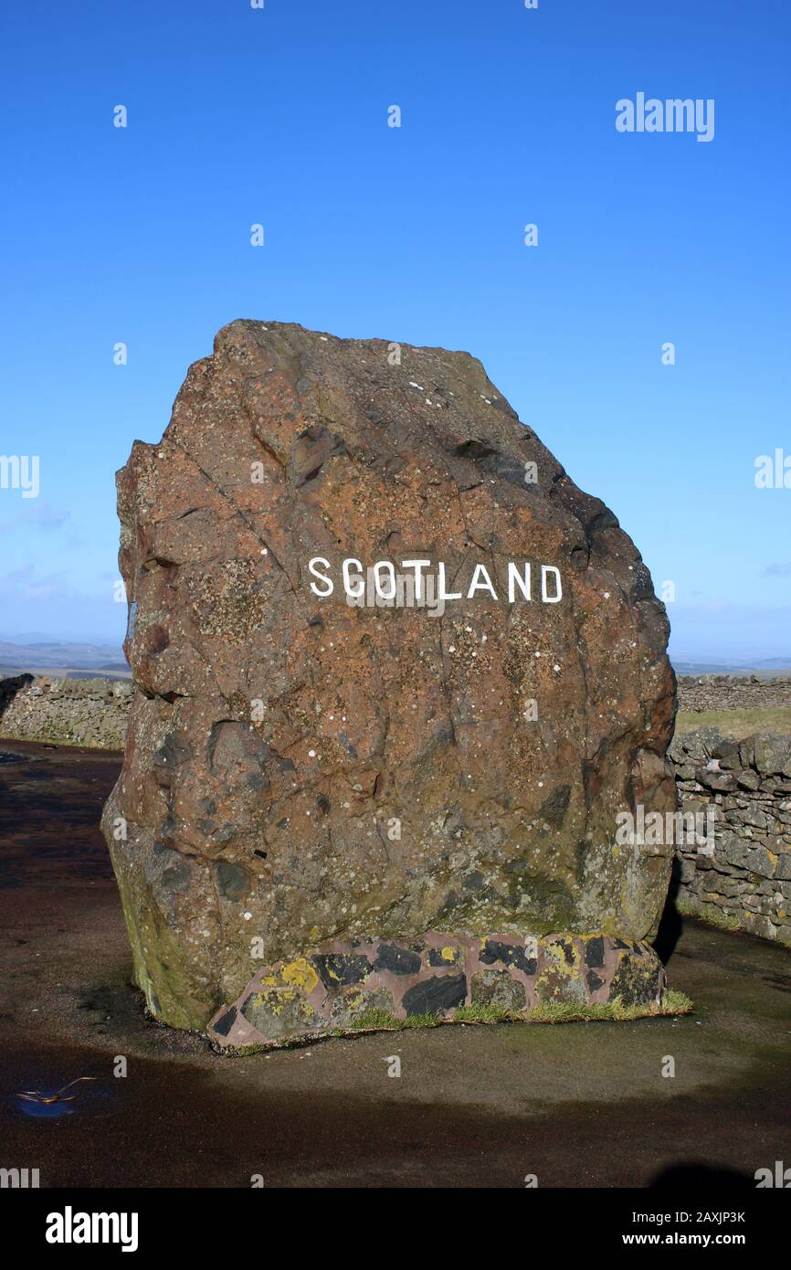 Scotland England Border Road High Resolution Stock Photography and ...