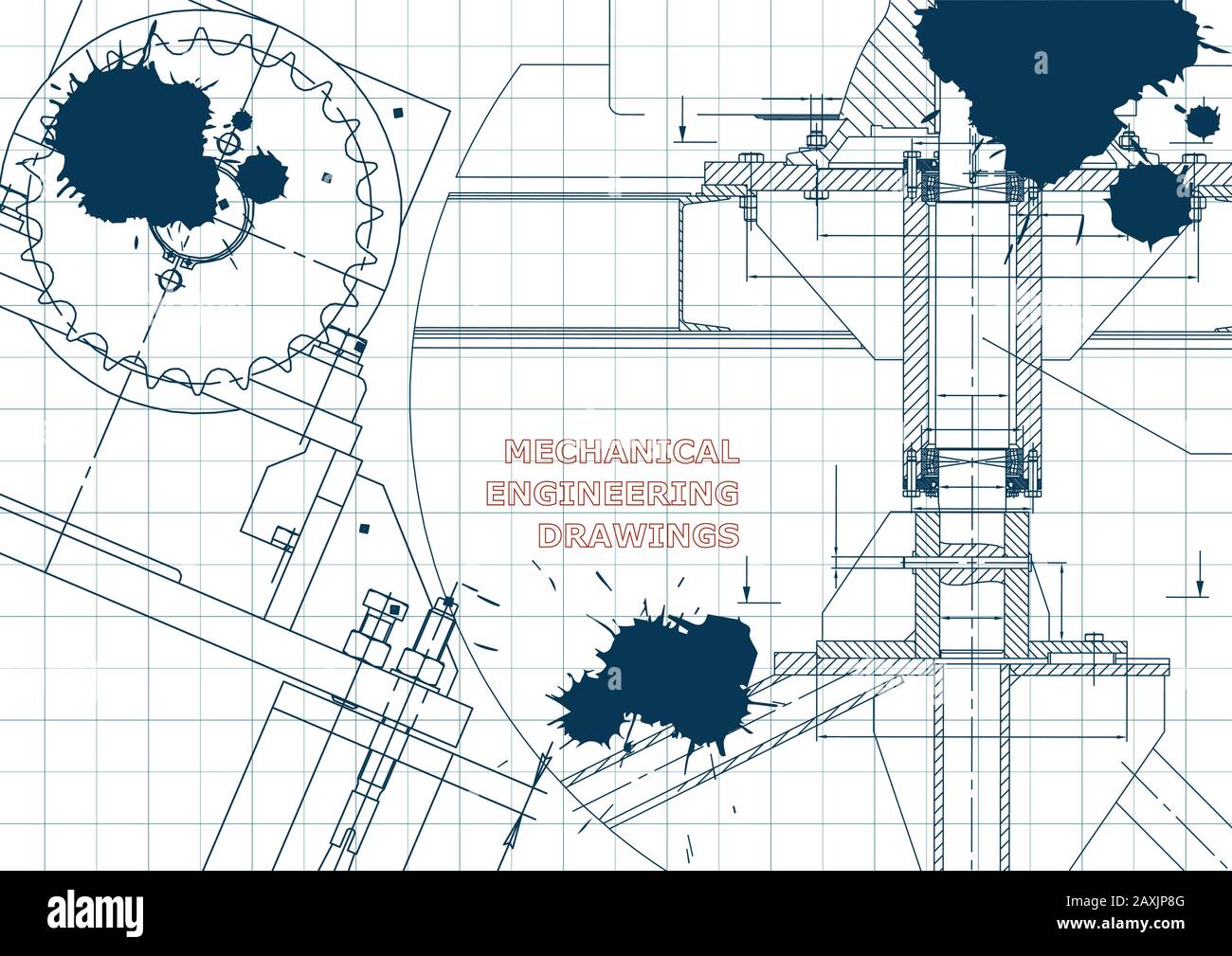 Blueprints. Mechanical construction. Technical Design. Engineering ...
