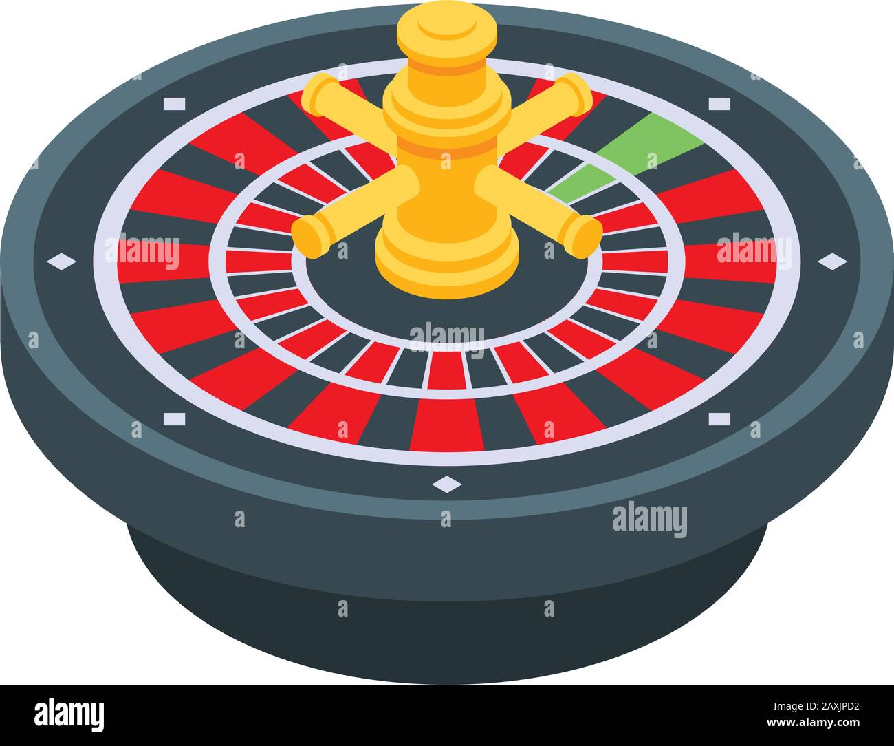 Fortune roulette icon, isometric style Stock Vector Image & Art - Alamy