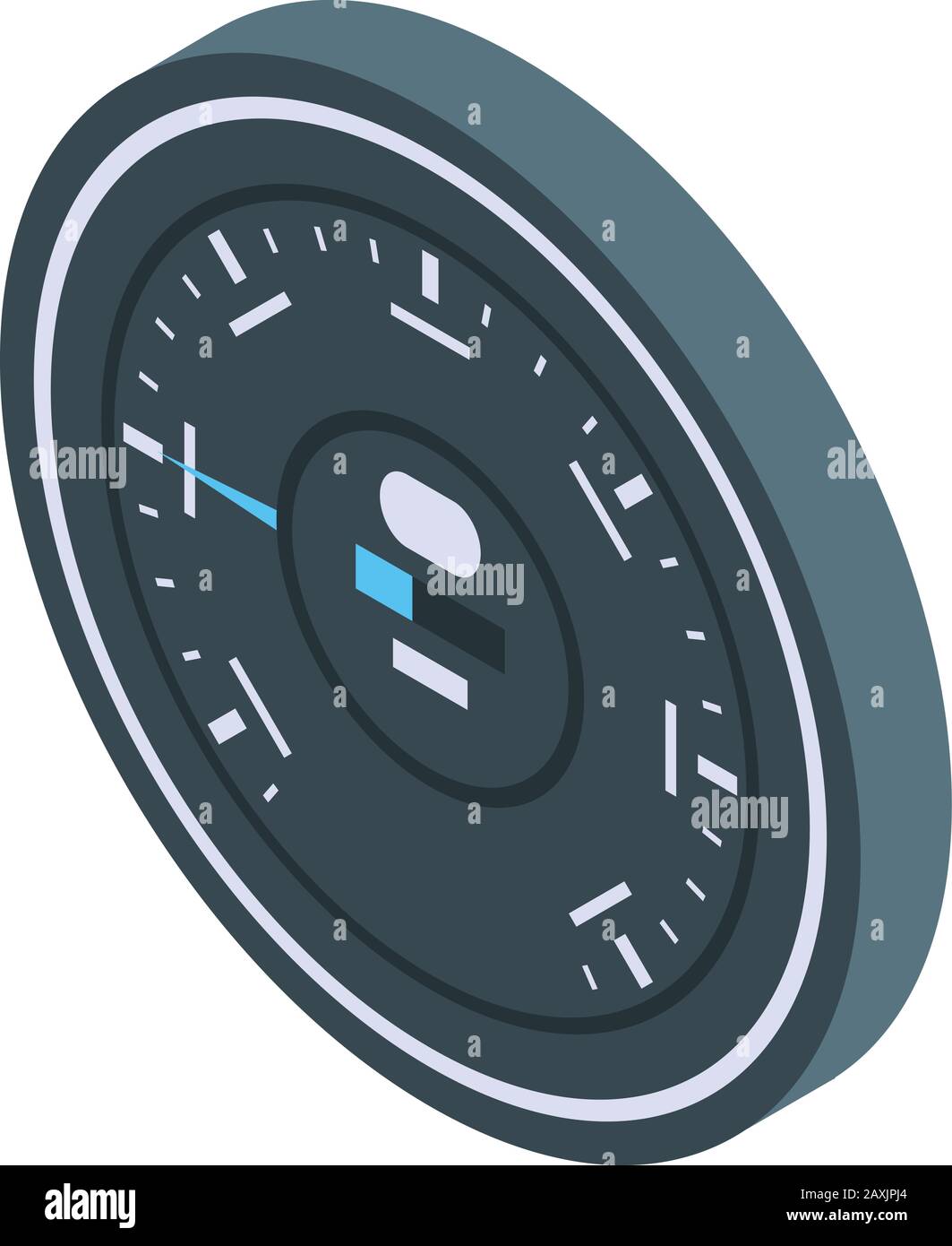 Speedometer gauge icon isometric Stock Vector Images - Alamy