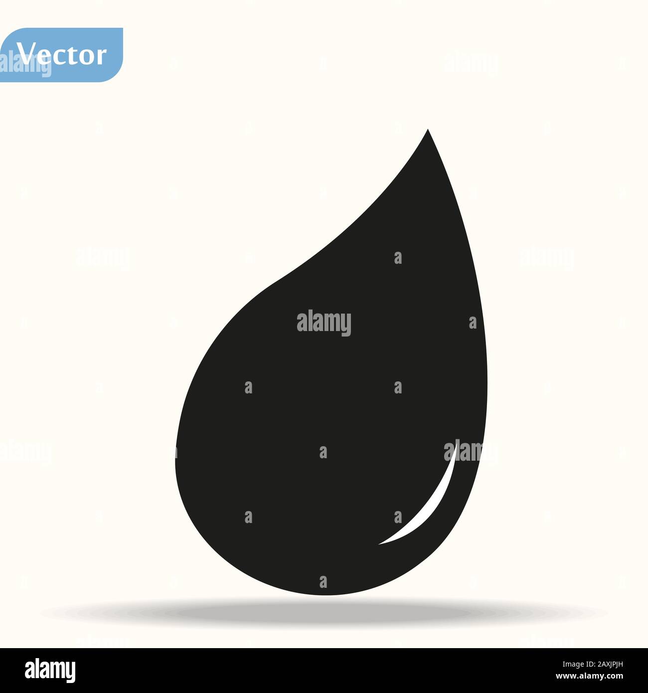 Oil in glass blue background Stock Vector Images - Alamy