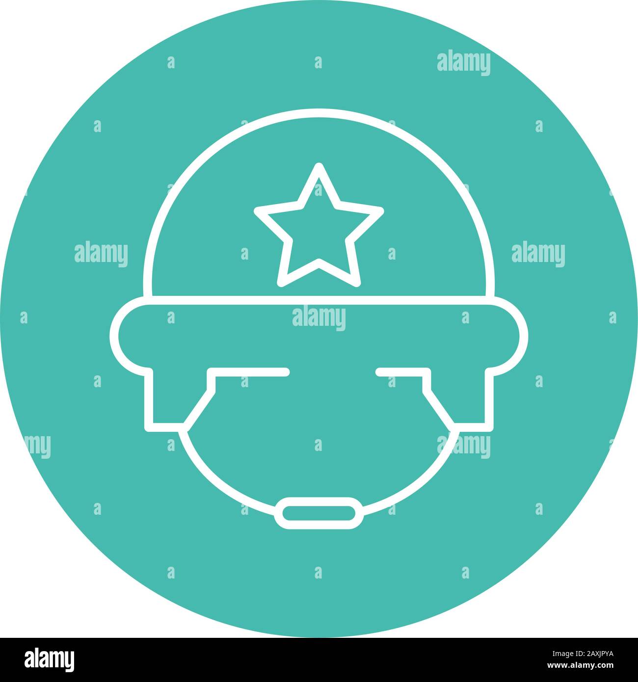 military force helmet line block style Stock Vector Image & Art - Alamy