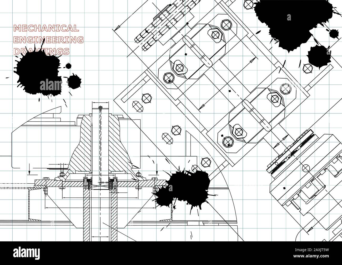 Blueprints. Mechanical construction. Technical Design. Engineering ...