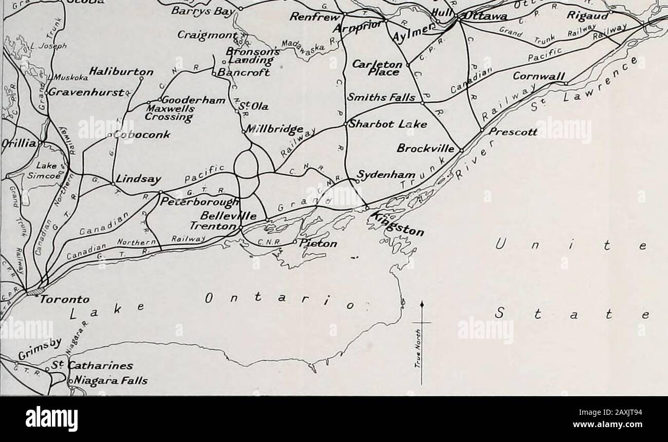 Map of bancroft ontario hi-res stock photography and images - Alamy