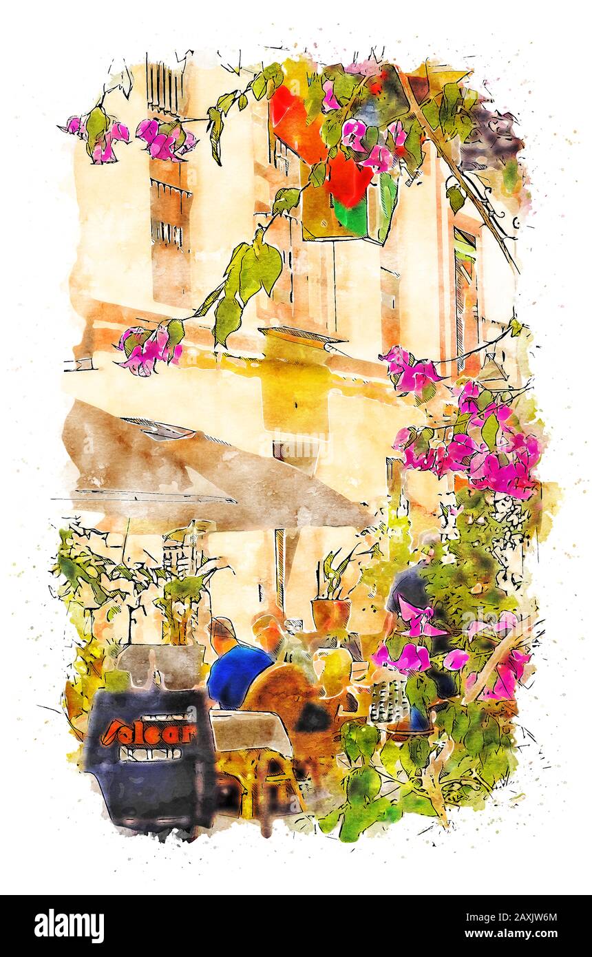 Old town of seville Cut Out Stock Images & Pictures - Alamy